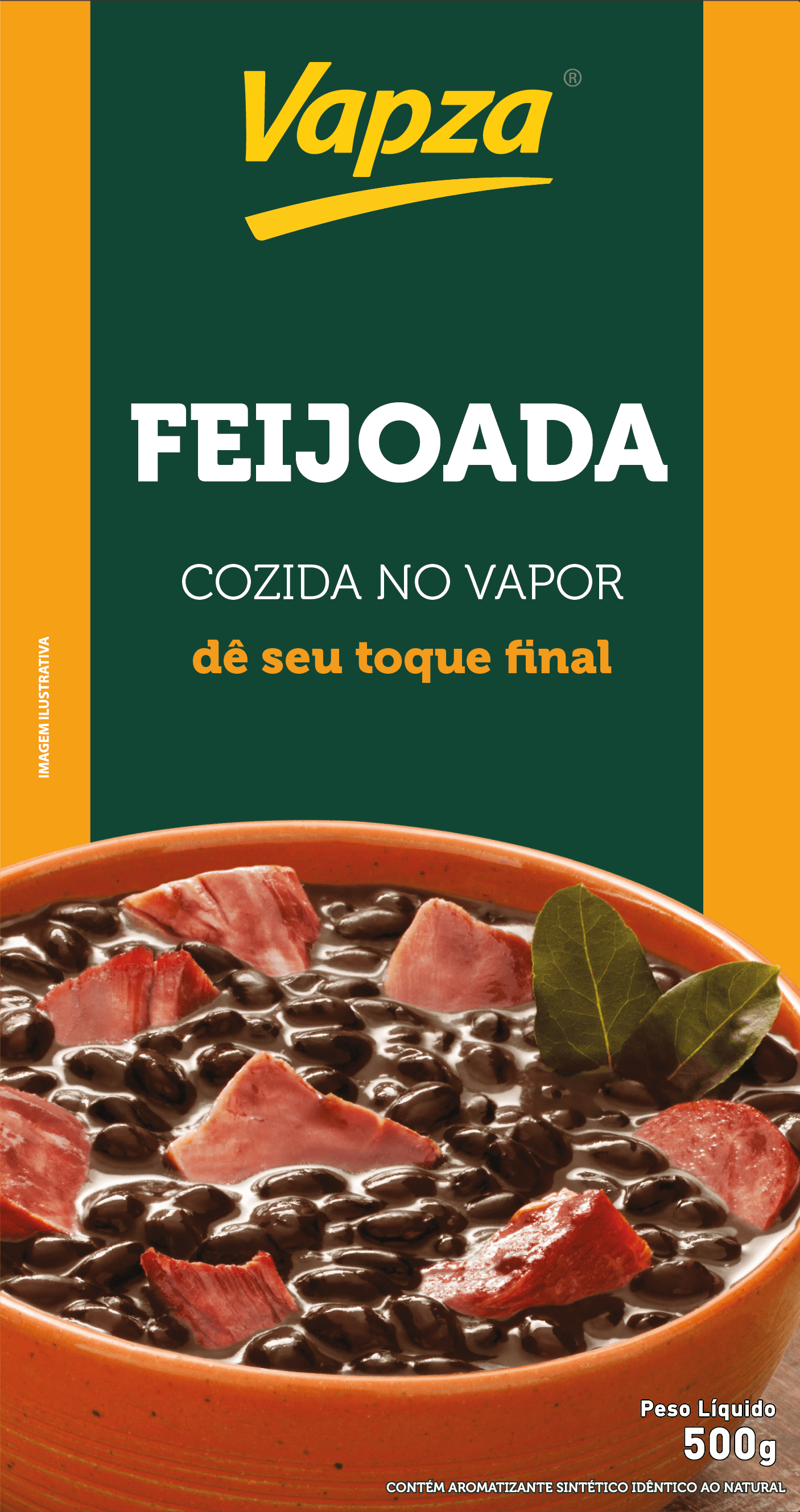 Feijoada Cozida No Vapor 500G - Vapza :: Alimentos Embalados a Vácuo!